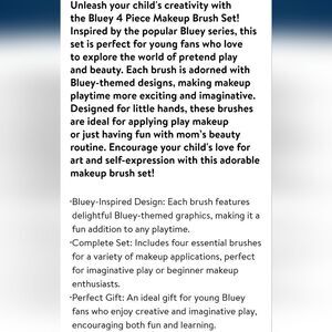 Taste Beauty | Makeup | Taste Beauty X Bluey 4pc Cosmetic Brush Set ...